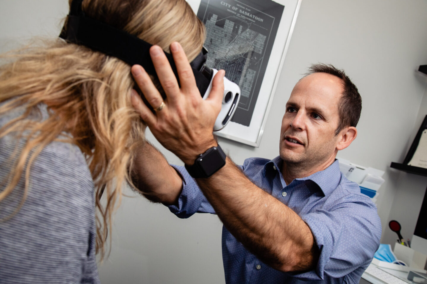Kregg with infrared goggles - North 49 Physical Therapy, Balance ...